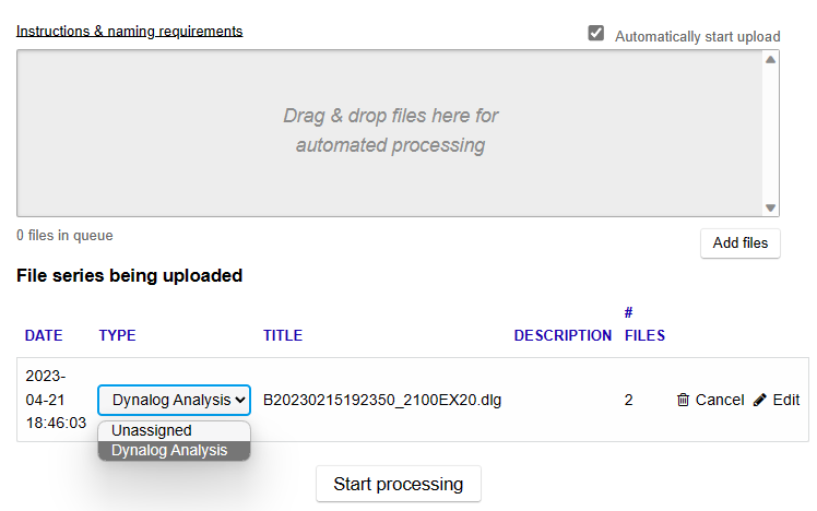 Dynalog Import – Standard Imaging